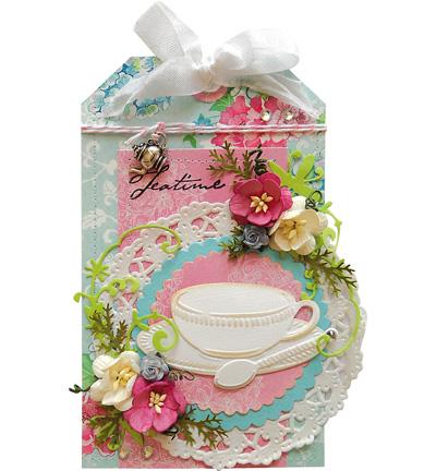 Marianne Design – Tea cup with spoon - CR1238