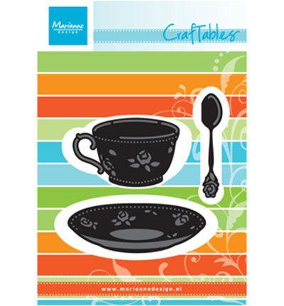 Marianne Design – Tea cup with spoon - CR1238